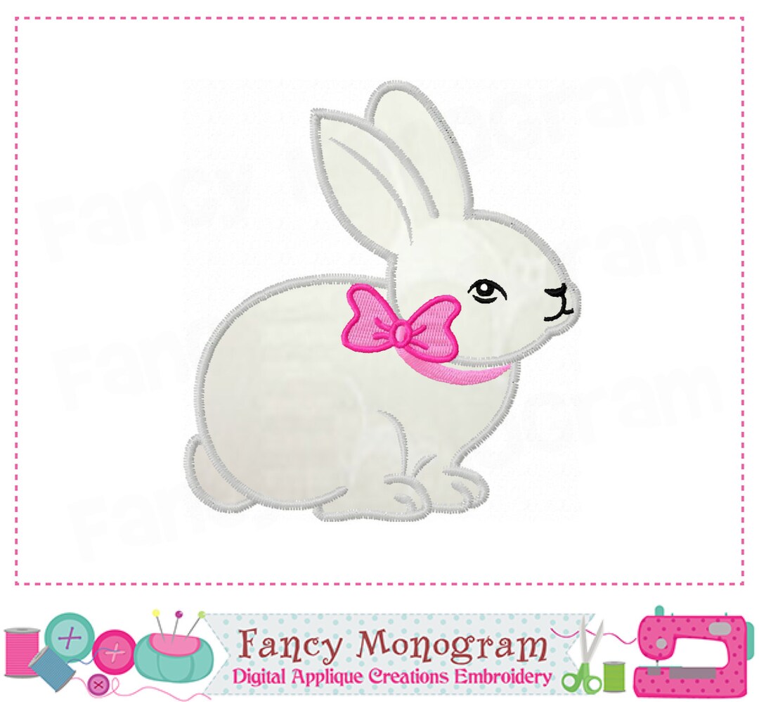 Machine Embroidery Easter Bunny Applique Embroidery Design, Easter ...