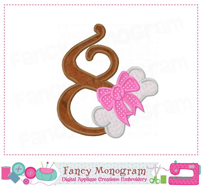 Puppy Birthday Numbers Embroidery Dog Bone Numbers Applique - Etsy