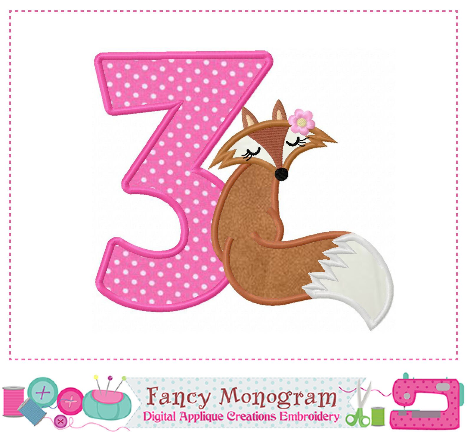 Fox Numbers applique design Easter numbers applique | Etsy