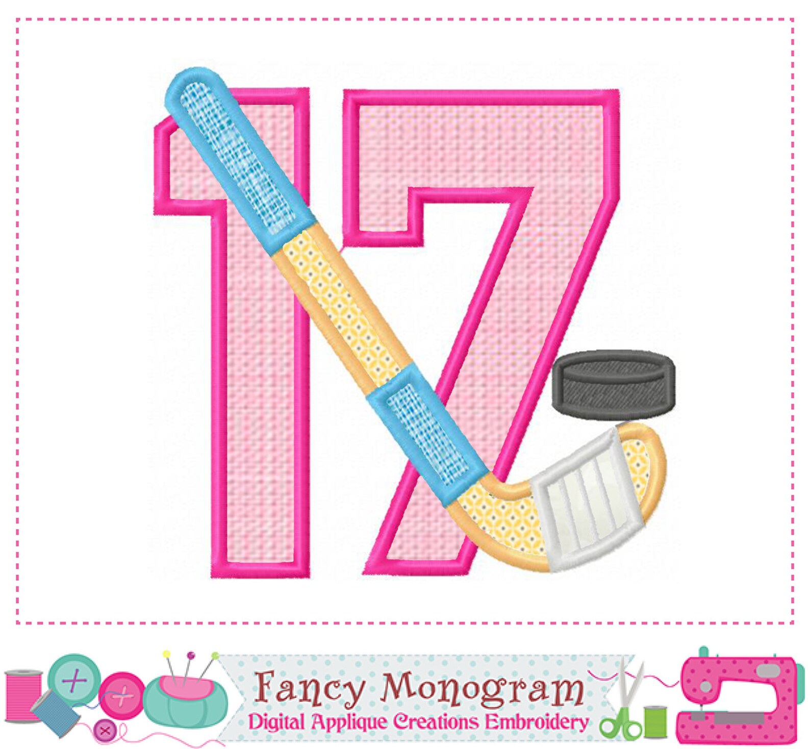 Ice Hockey Numbers 1020 Applique Embroidery Design Back to School ...