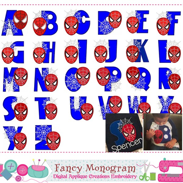 Spiderman Letters - Etsy