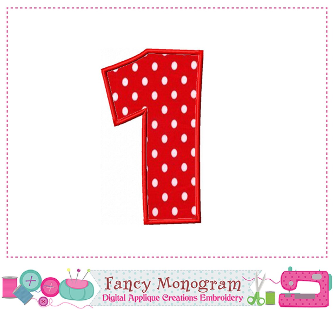 Numbers-embroidery Numbers Applique Birthday Numbers - Etsy