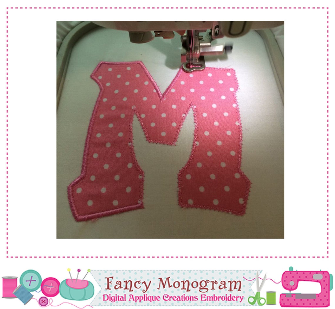Alphabet Embroidery-alphabet Applique-font Applique-font in 3 - Etsy