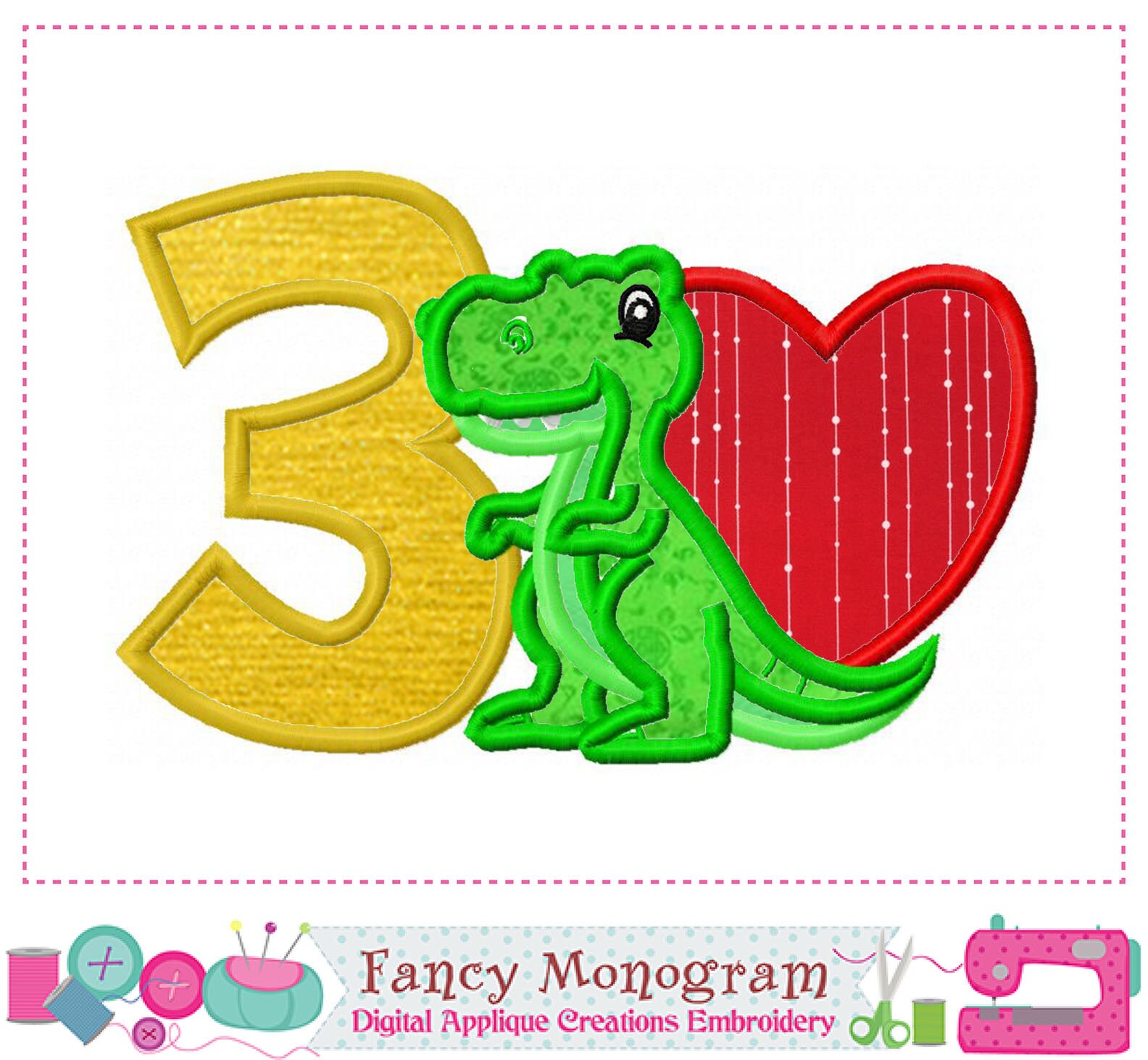 T-Rex Numbers design Dinosaur Numbers applique design | Etsy