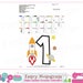 Space Ship Applique Embroidery Numbers Set (digital Download) 2265 - Etsy