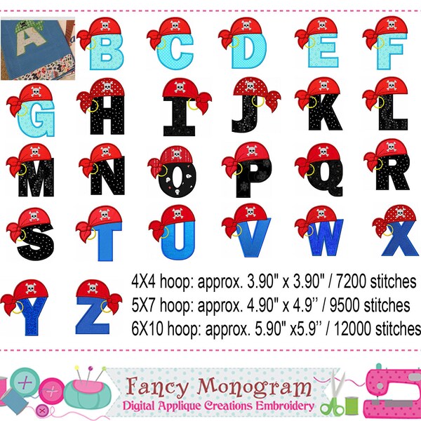 Pirate Alphabet - Etsy