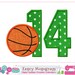 Basketball Numbers 11~19 Applique Embroidery Design - Birthday Numbers ...