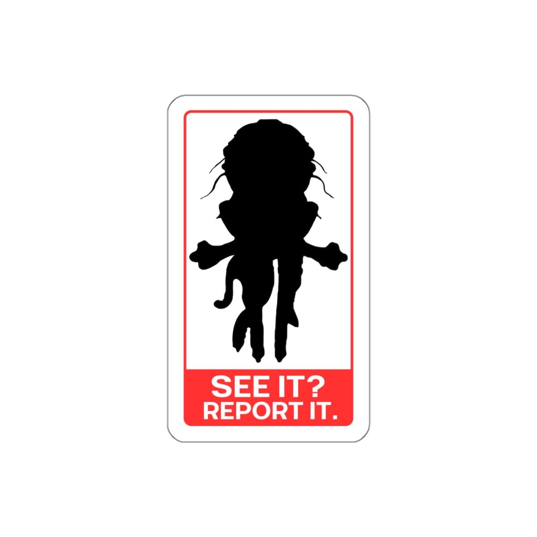 Leyak Otherworldly Monster Sticker - 4-inch Sci-fi Gaming Decal - 'see ...