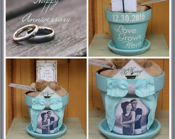 Personalized flower pot | Etsy