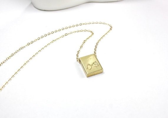 Monogram Initial Necklace Personalized Custom Gold or Silver | Etsy