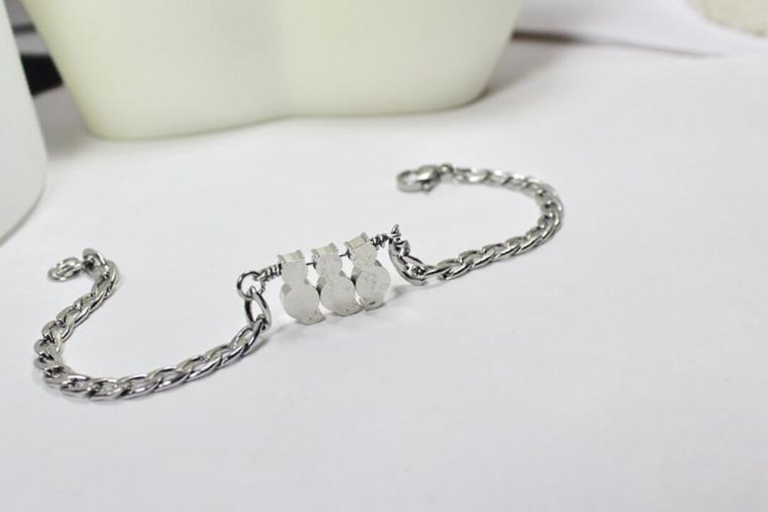 Custom Cat Initial Bracelet, Three Cats Monogram Jewelry, Personalized ...