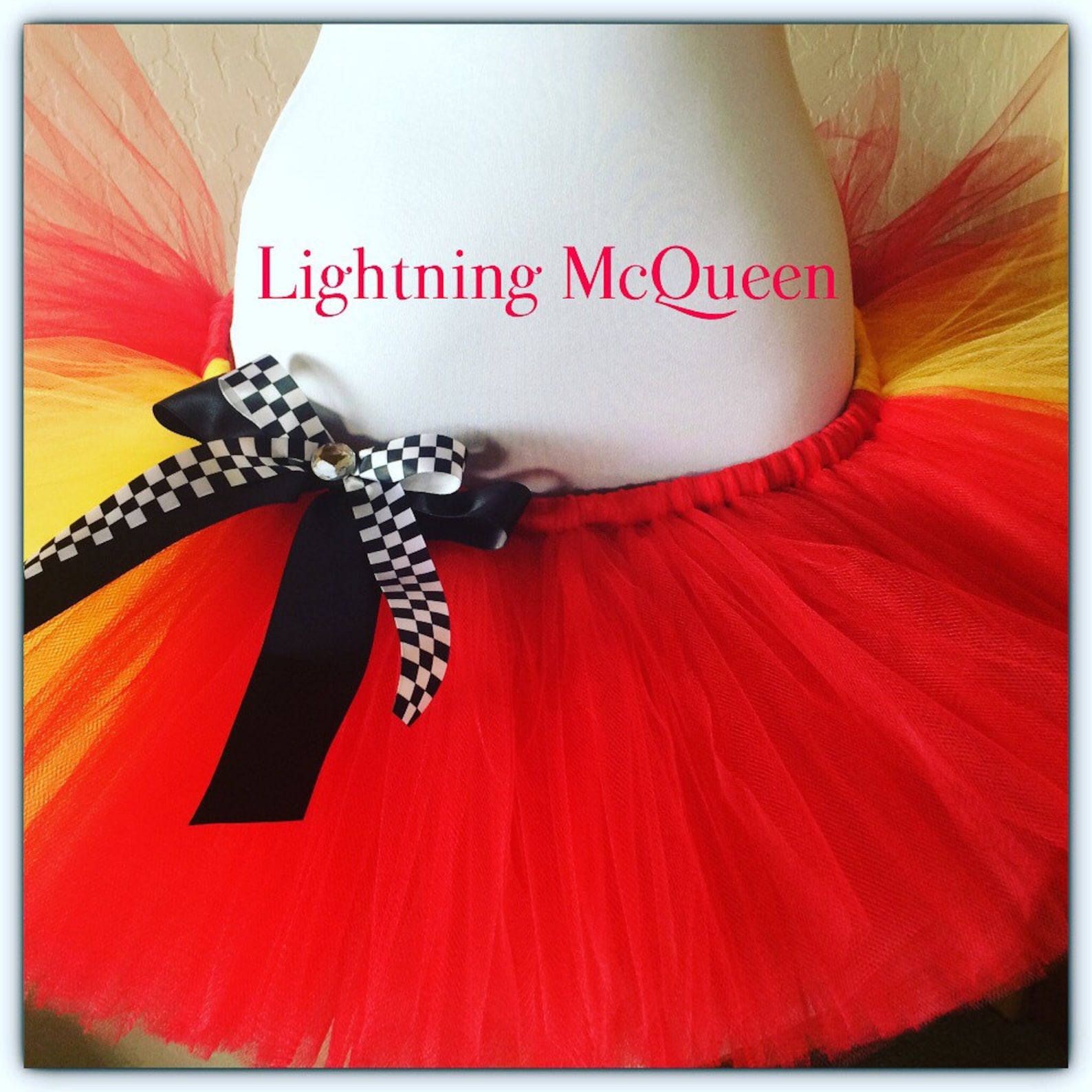 LIGHTNING Mcqueen Tutu Cars Costume Tutu Run Disney Tutu - Etsy