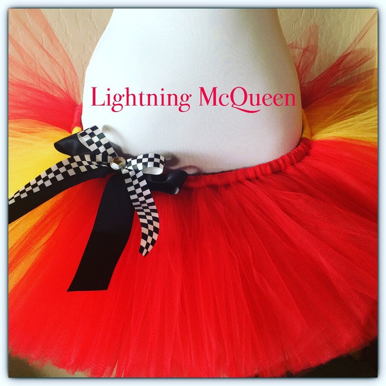 LIGHTNING Mcqueen Tutu Cars Costume Tutu Run Disney Tutu - Etsy