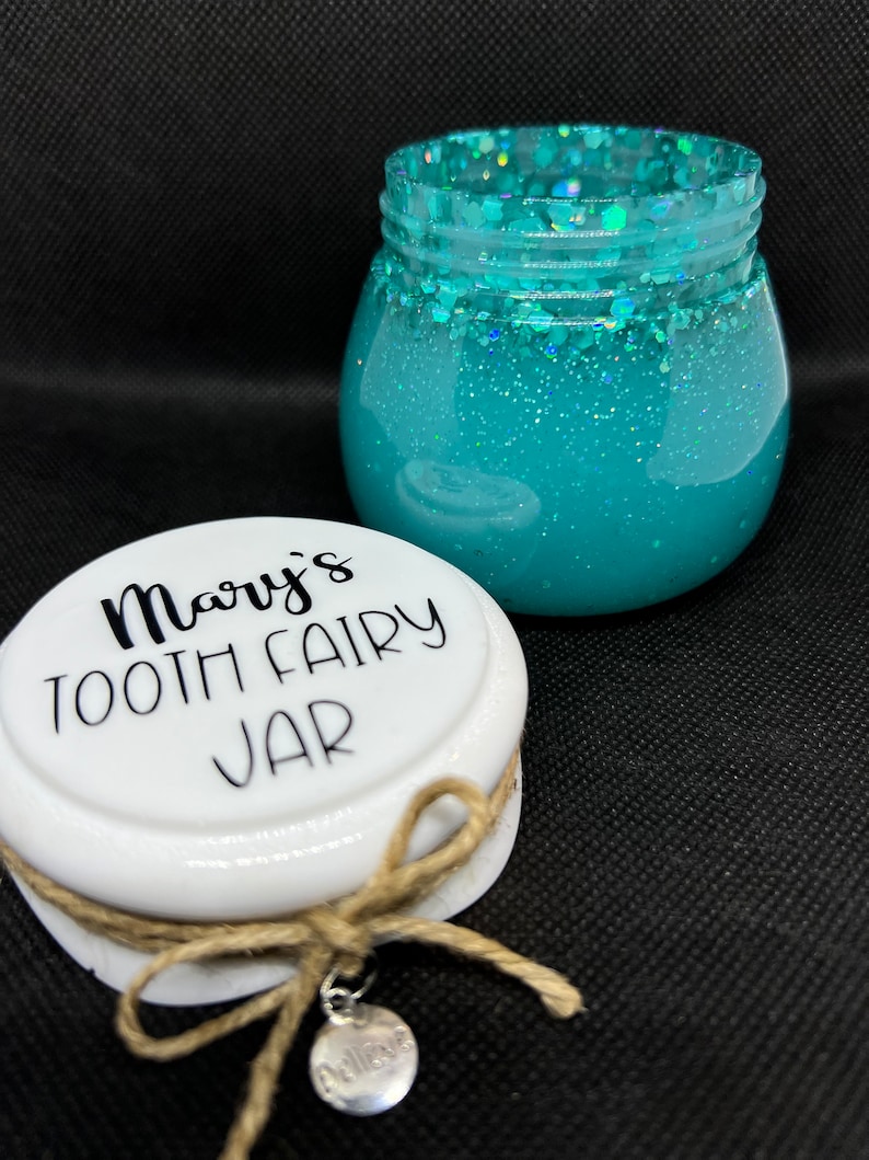 Tooth Fairy Jars, Lost Tooth, Baby Teeth Keeper, Sparkly Jar, Storage ...