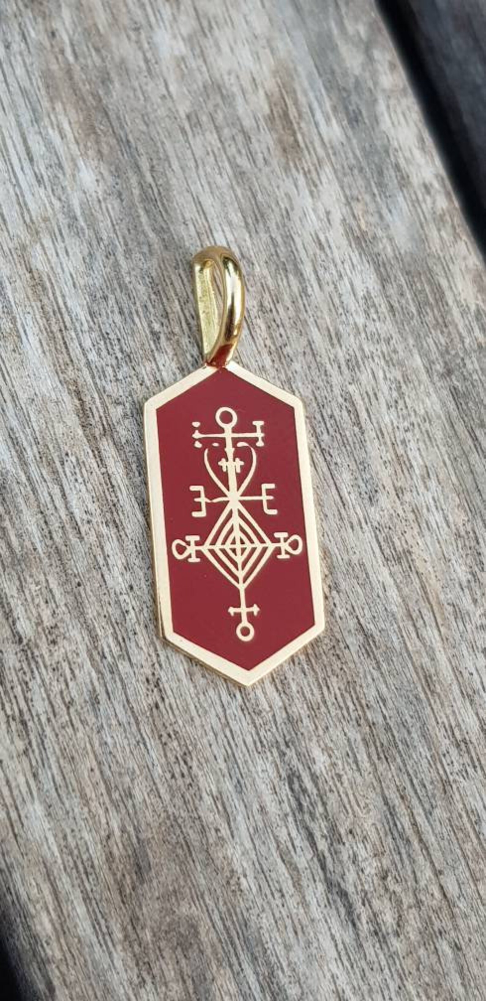 Gold Sigil Talisman Pendants | Etsy