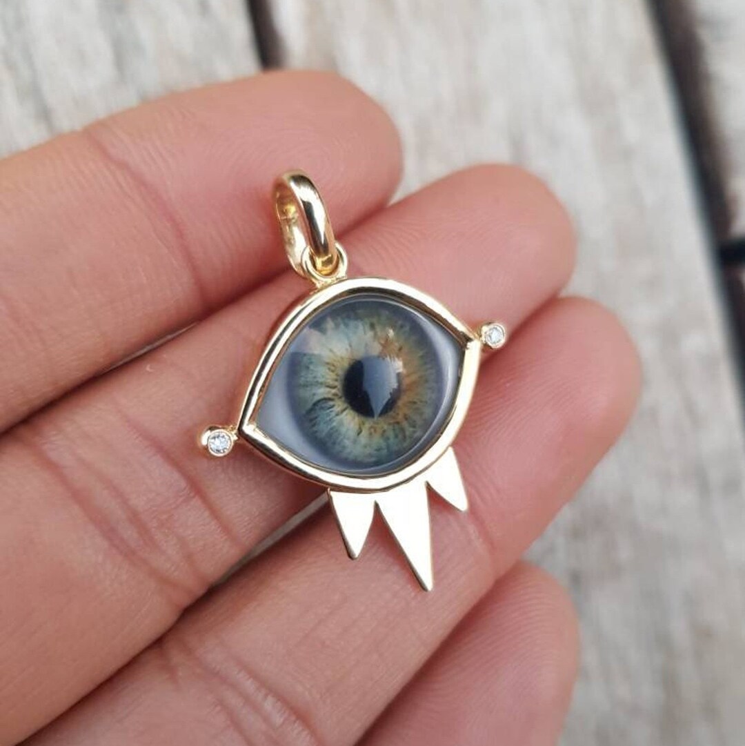 Spike Eye Pendant Eyelashes Charm Diamonds - Etsy