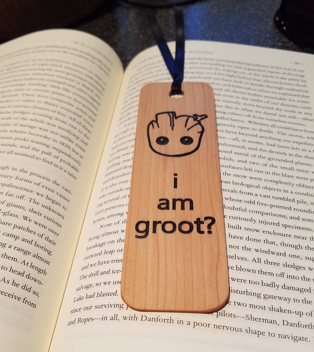 I Am Groot Wooden Bookmark - Etsy