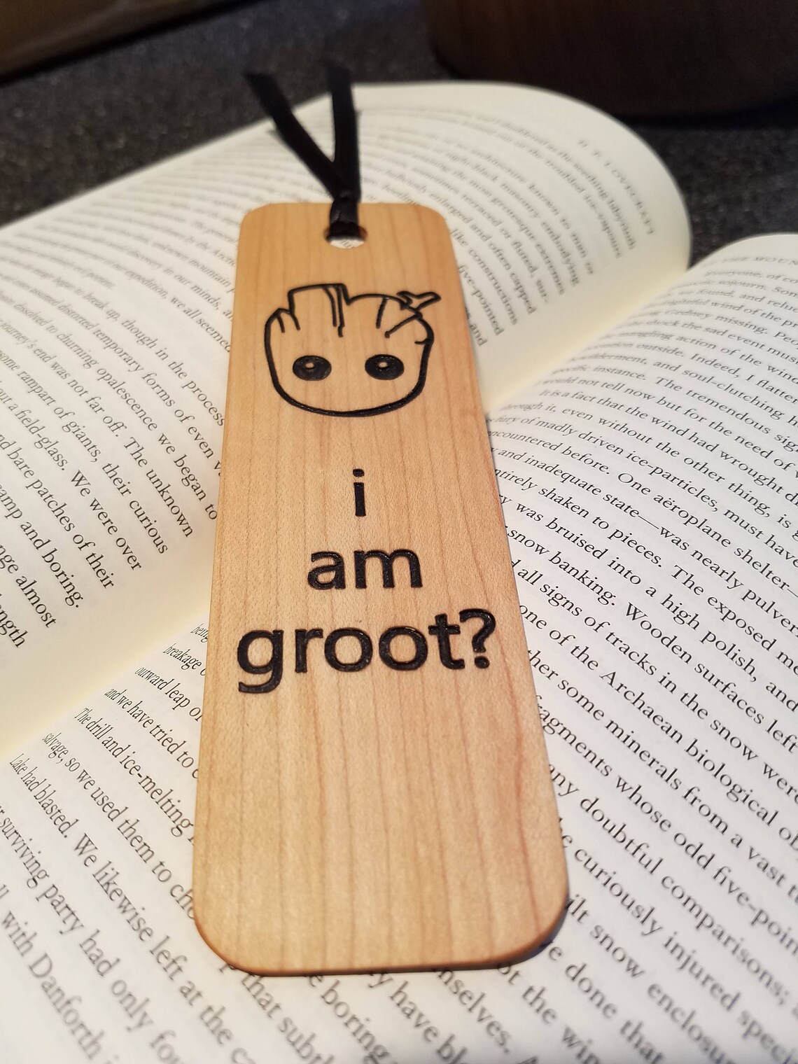 I Am Groot Wooden Bookmark - Etsy