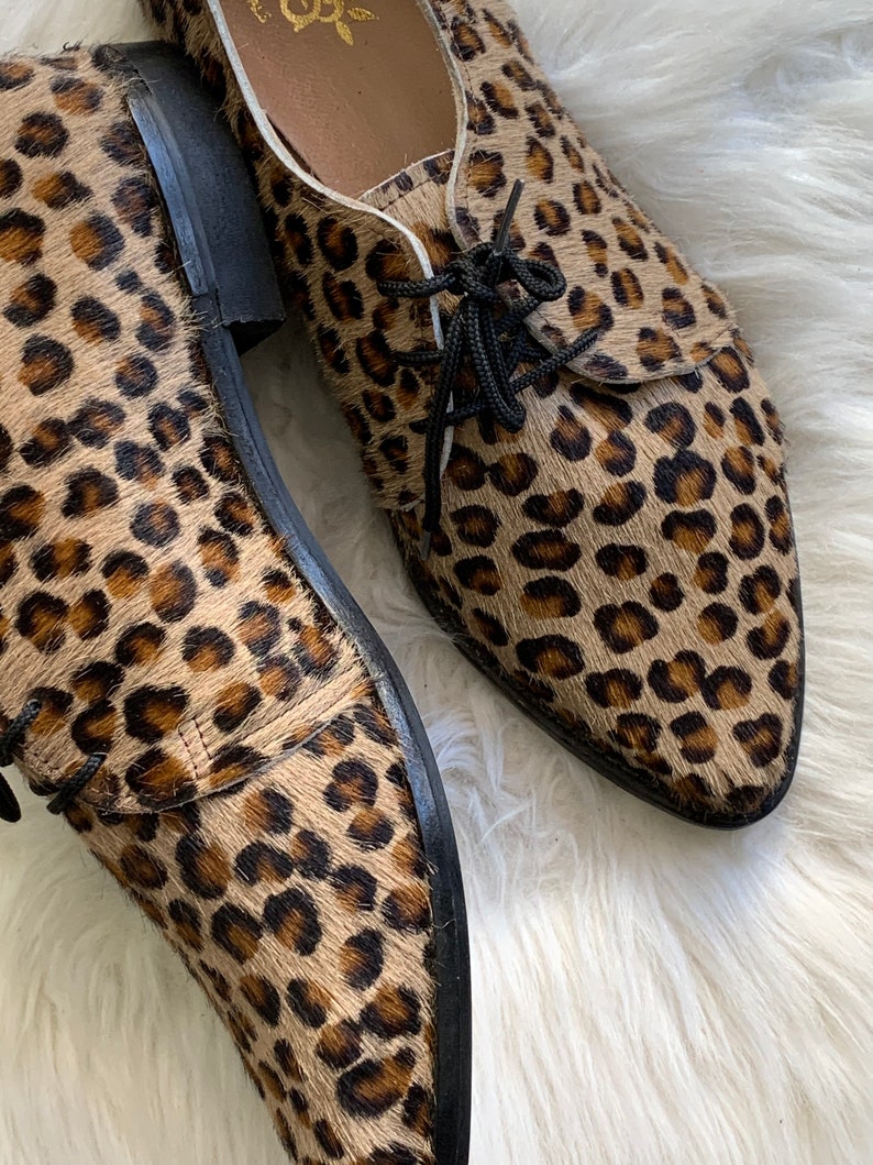 Leopard Animal Print Women Shoes. Unique Leather Women Shoes - Etsy