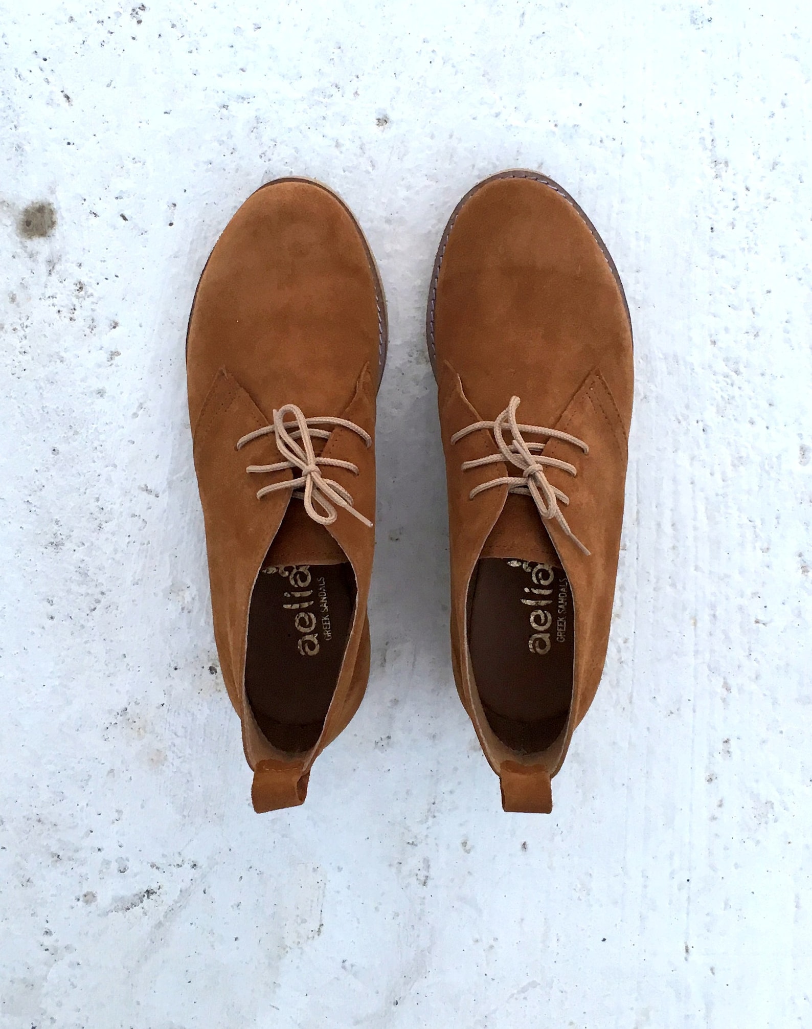 Camel Leather Woman Ankle Boots Handmade by Genuine Suede - Etsy