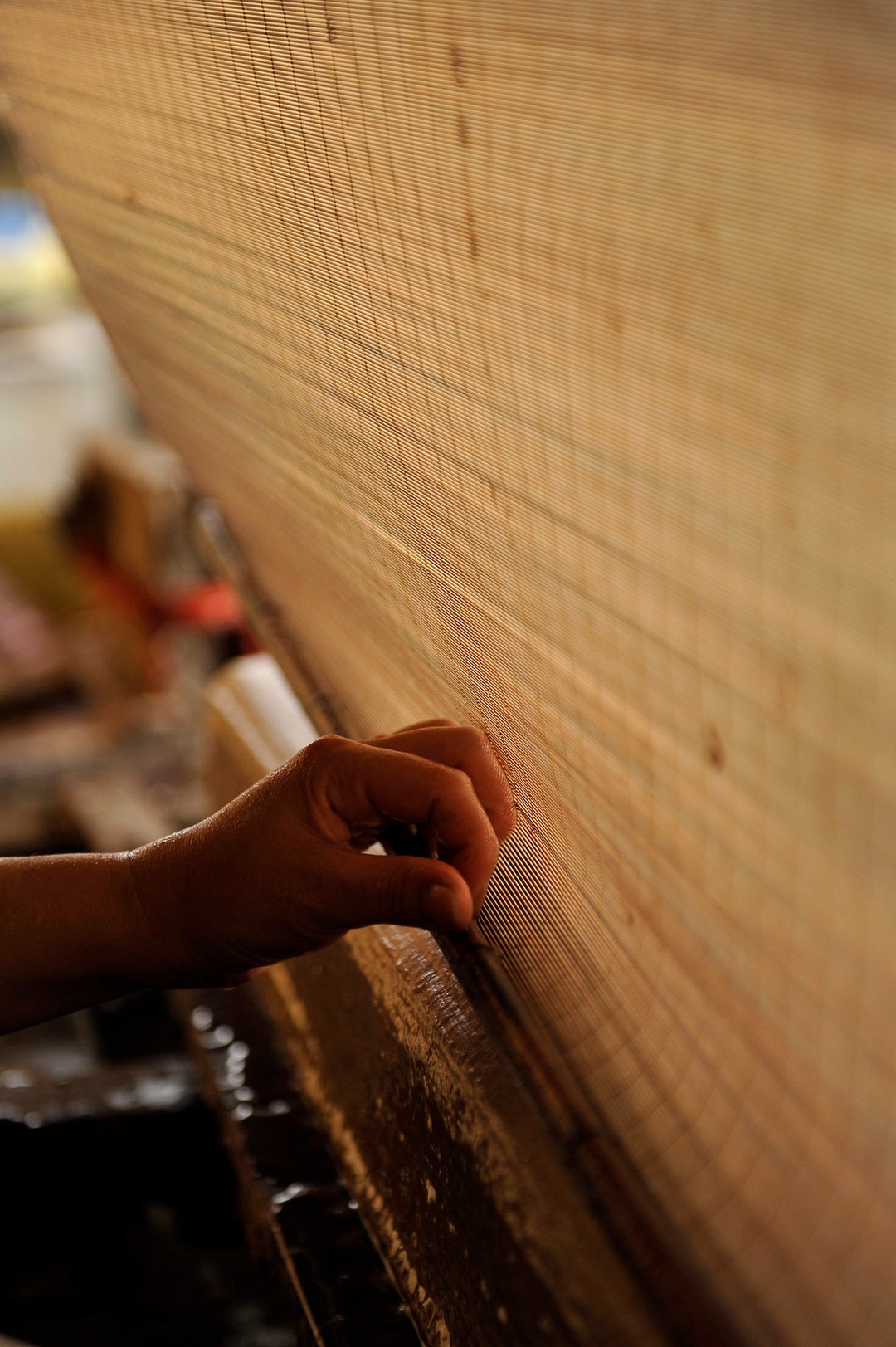 Vietnamese Woven Bamboo Screen - Sugeta (for Traditional Handmade Paper ...