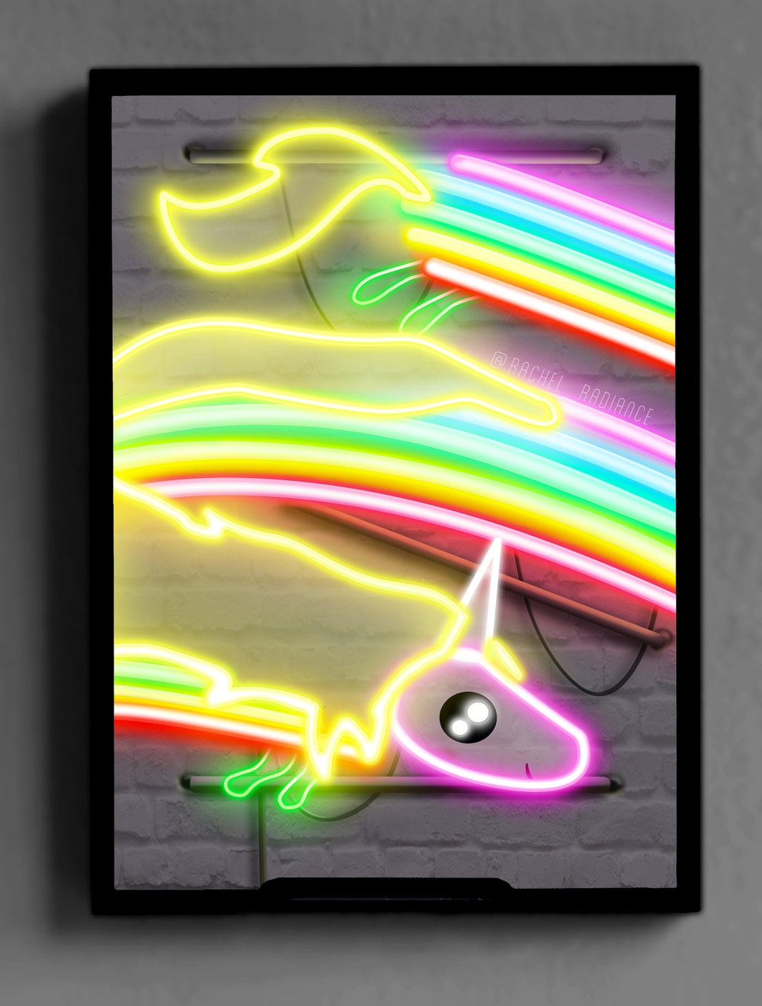 Adventure Time, Lady Rainicorn, Unicorn Print, Fan Art, POSTER, Room ...