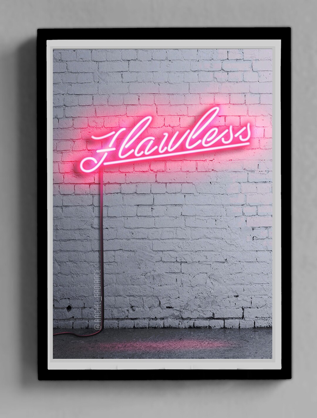 Flawless, Beyoncé, Poster, Neon Effect, Beyonce, Home Decor, Music, Fan ...
