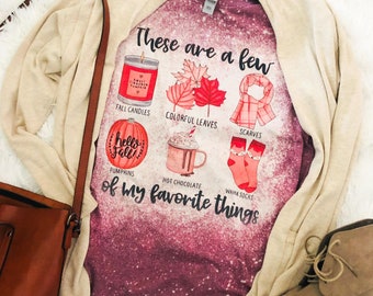 Bleached Fall Shirt - Etsy