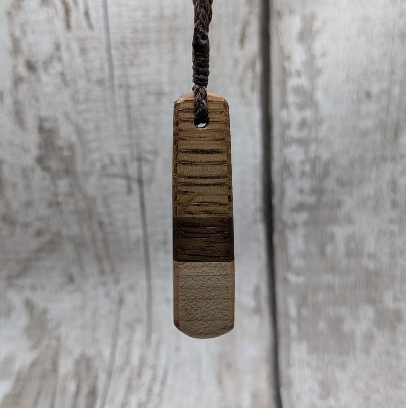 Mixed Wood Roimata Teardrop Pendant. - Etsy