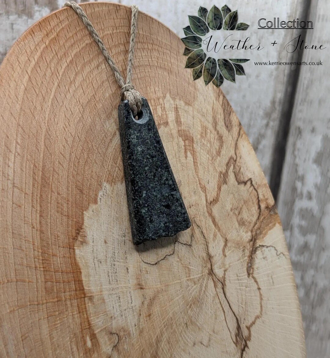 Preseli Bluestone Tear Drop Pendant – Roimata Shape With Natural Edge ...
