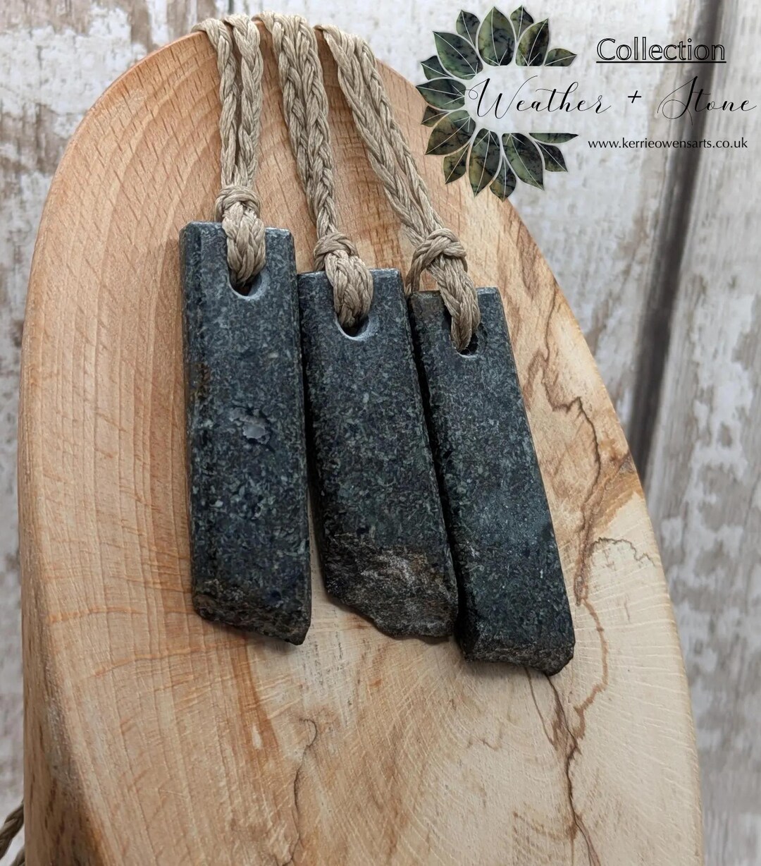 Preseli Bluestone Rectangle Pendant With Natural Edge – Stonehenge ...
