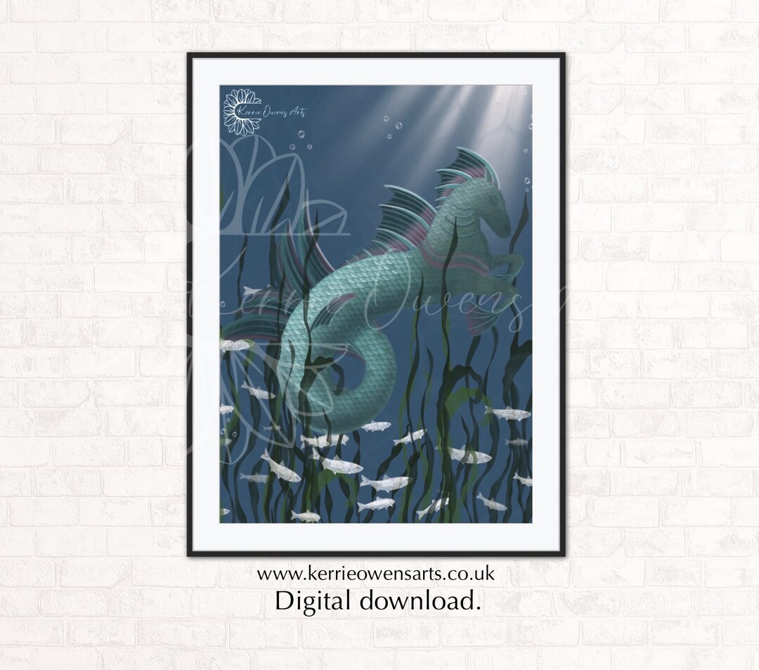 The Sleeping Kelpie Illustration, Digital Download Art. - Etsy