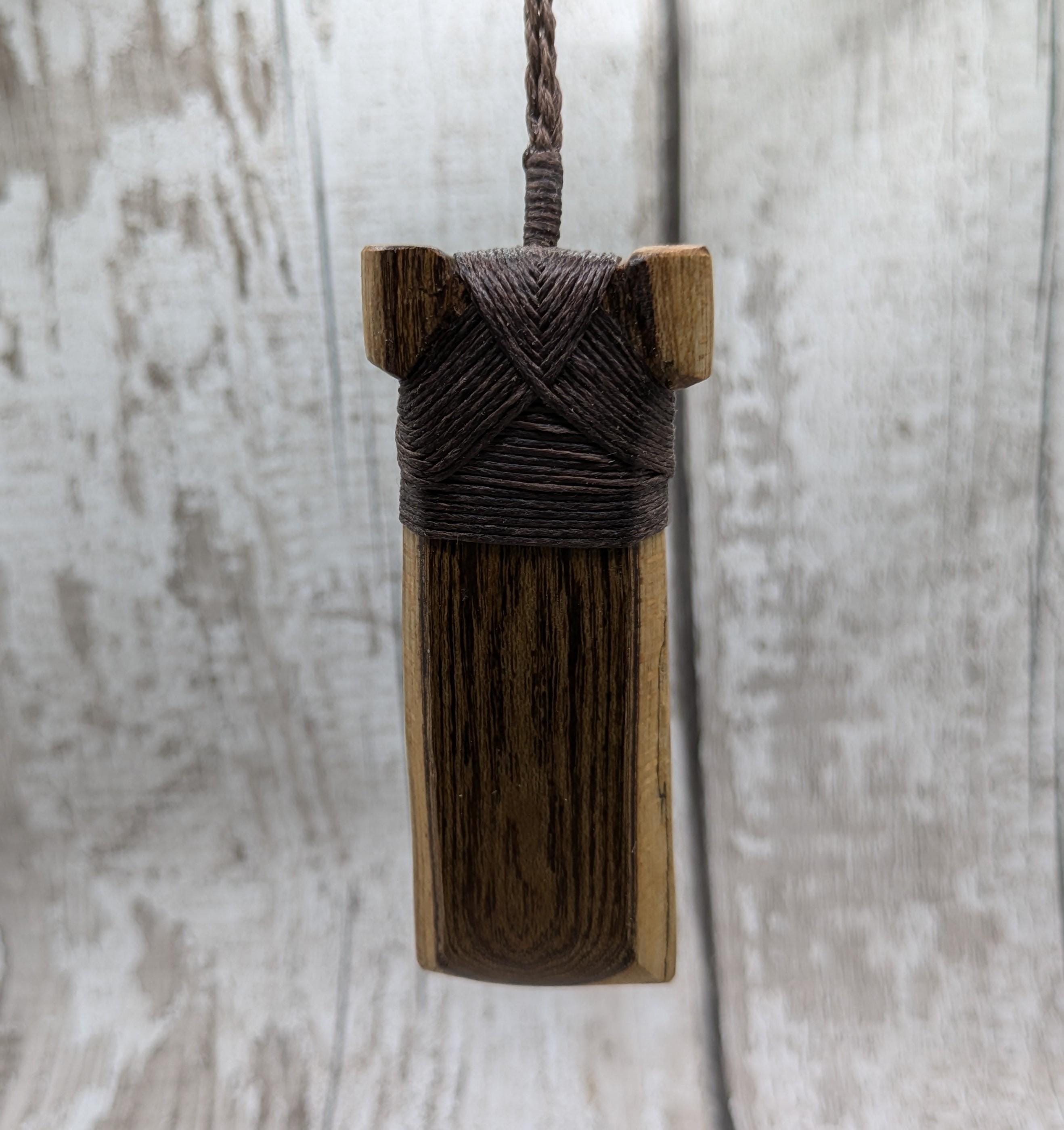 Spalted Laburnum Wood Pendant Chisel Carved Hei Toki Adze. - Etsy