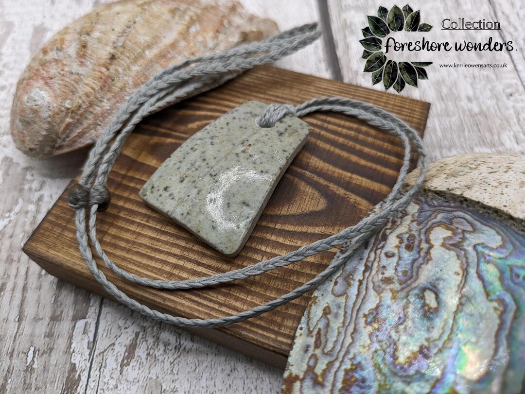 Beach Combed Pottery, Simple Unisex Pendant. - Etsy