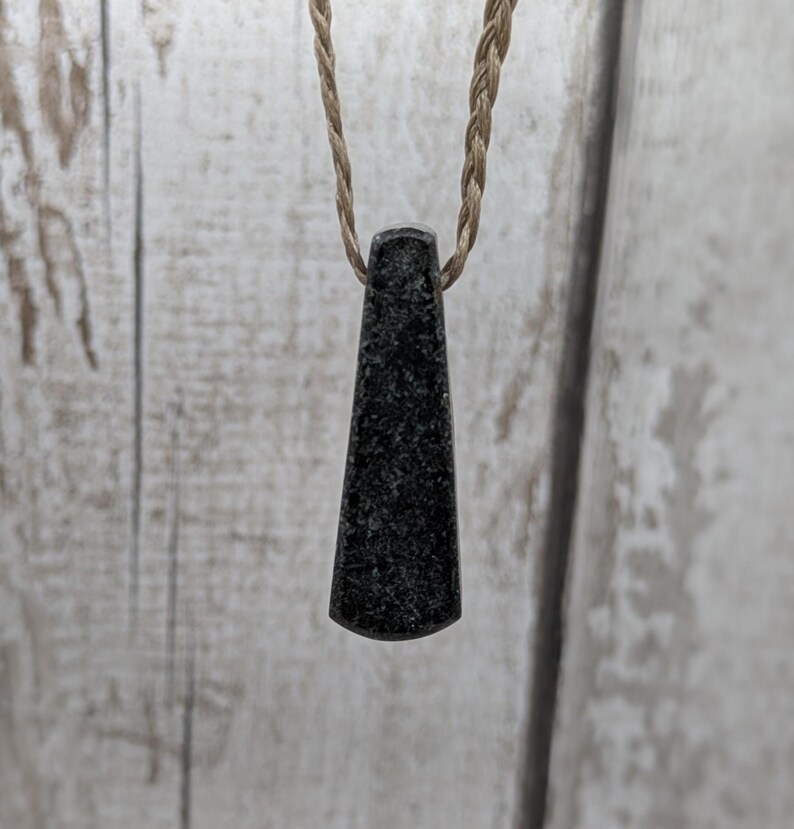 Natural Welsh Preseli Bluestone Pendant | Hand Carved Roimata Tear Drop ...