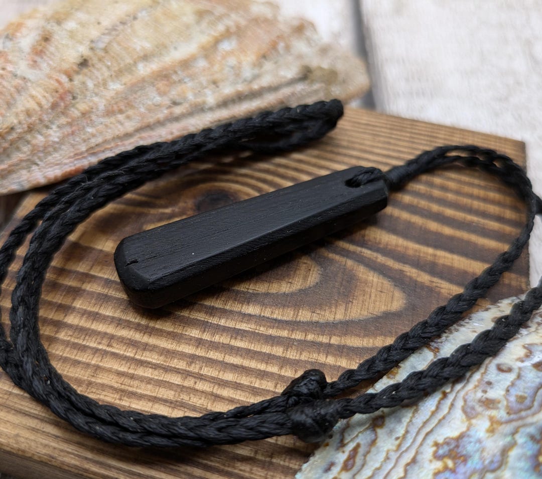 Fenalnd Bog Oak Roimata Tear Drop Pendant. - Etsy