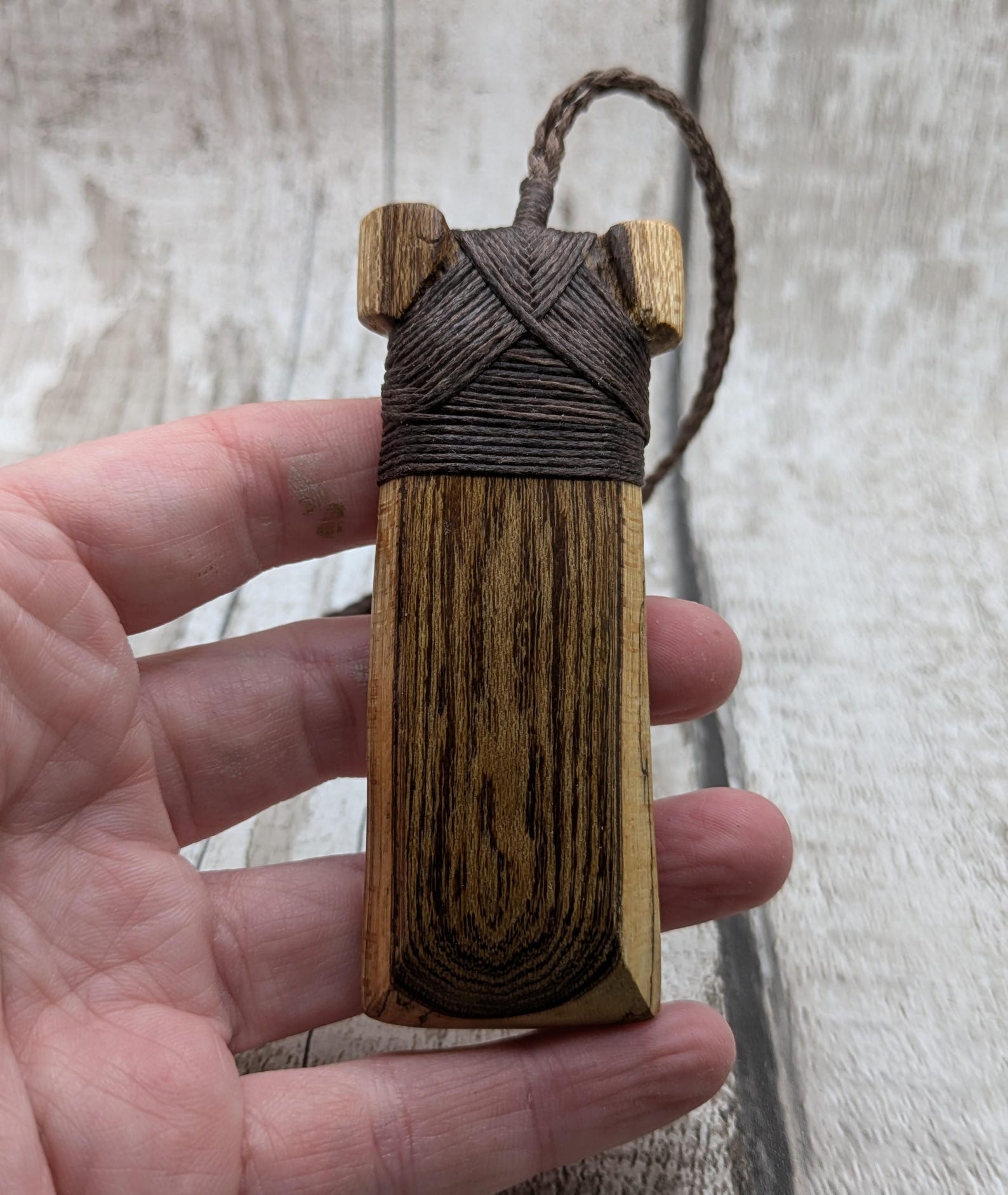 Spalted Laburnum Wood Pendant Chisel Carved Hei Toki Adze. - Etsy