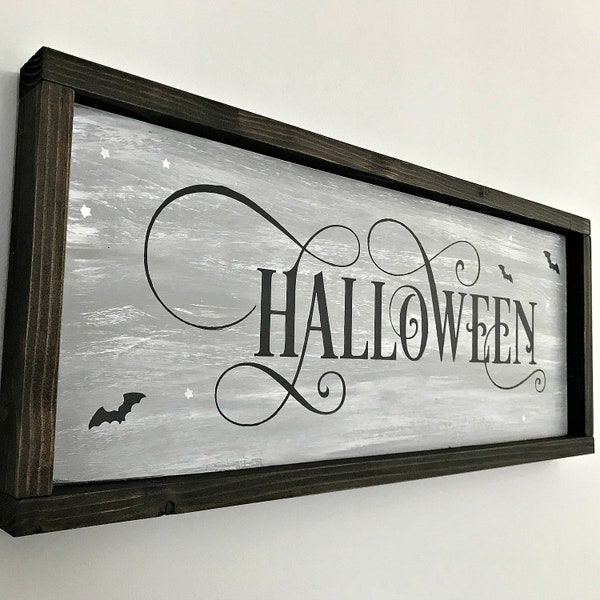 Halloween Wood Sign - Etsy