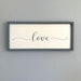 Love Wood Sign Valentine's Day Anniversary Wedding Sign - Etsy
