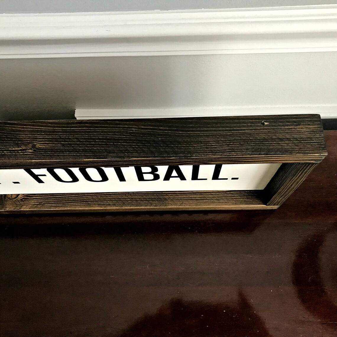 Faith Family Football Framed Wood Sign Fall Decor Football | Etsy