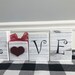Love Word Blocks Valentine's Day Decor Farmhouse Decor - Etsy