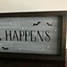 Magic Happens Halloween Wood Sign | Magick Happens Sign | Halloween ...