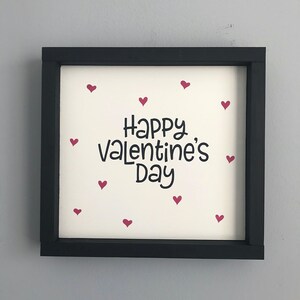 Happy Valentine's Day Wood Sign, Farmhouse Style Happy Valentine's Day ...