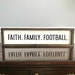 Faith Family Football Framed Wood Sign Fall Decor Football - Etsy