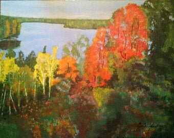 Ausable River in the Fall - Etsy