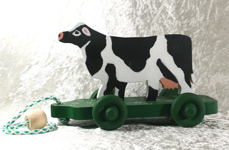 Farm Animal Pull Toys - Etsy