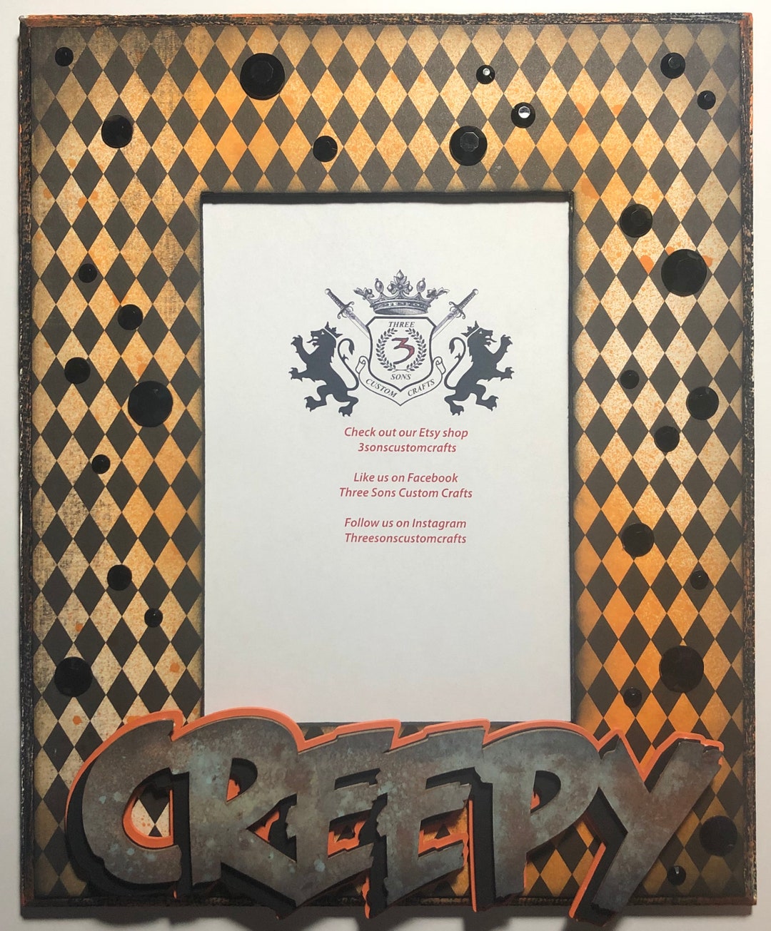 CREEPY Halloween Frame - Etsy