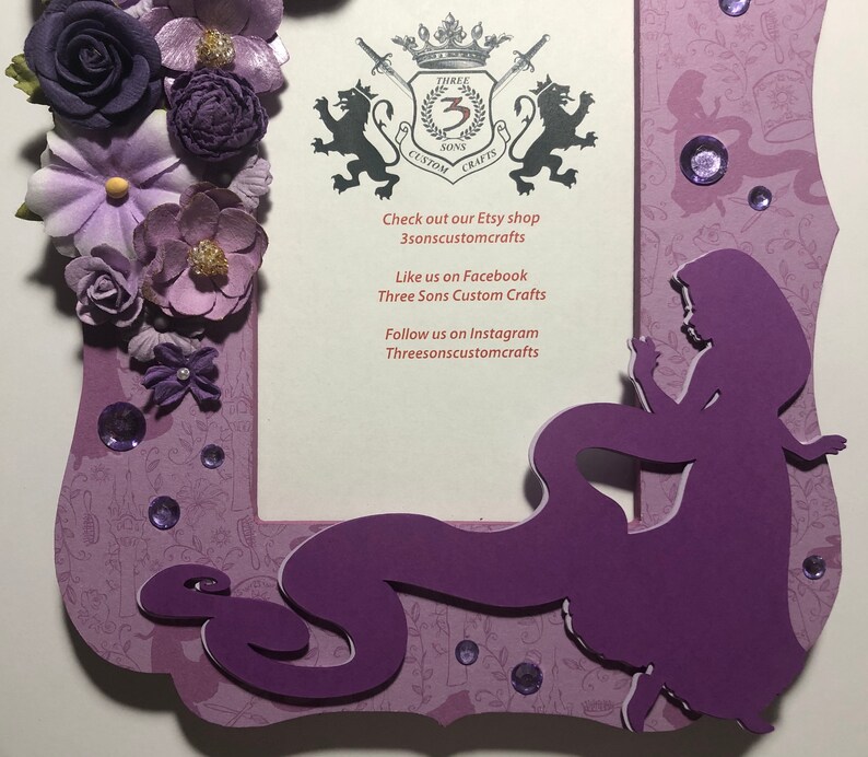 Rapunzel Silhouette Inspired Frame - Etsy