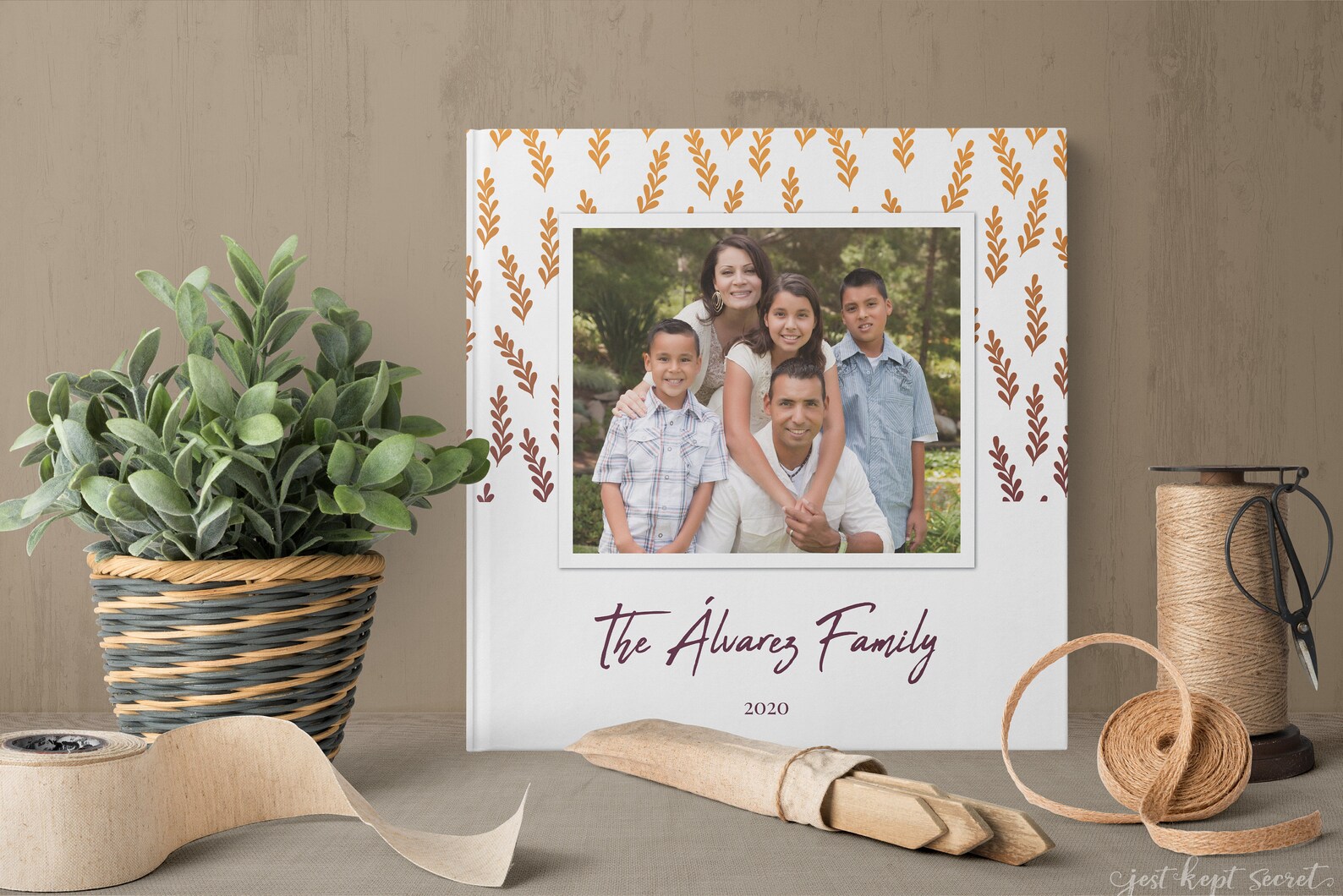 Autumn Leaves 12x12 Family Yearbook | Photobook | Album Template - Etsy
