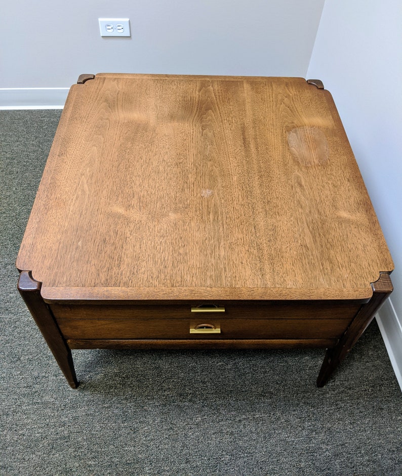 Pair of Vintage Bassett End Tables Nightstands Solid - Etsy